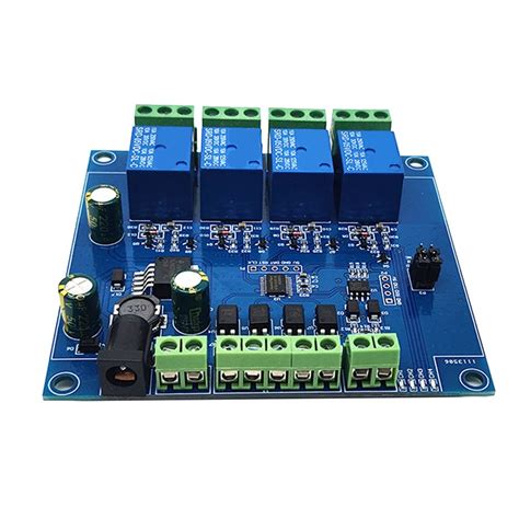 Modbus RTU 4 Way Relay Module 7 24V Relay Module Switch RS485 TTL Input And Output With Anti