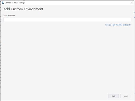 Clicking The Plug Button Or Connect To Azure Storage Pops Up An Incorrect Connect Dialog If