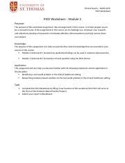 Exploring Clinical Inquiry Through PICO Framework NURS 3270 Course Hero