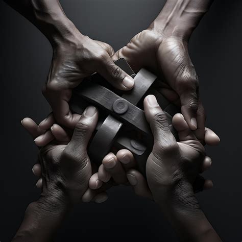 Premium Ai Image Representing The Concept Of Unity And Support With Interlocking Hands Or