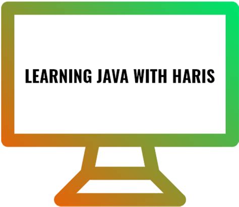 Home Learning Java With Haris