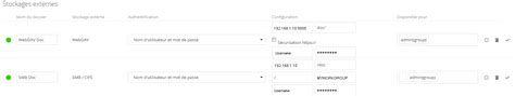 problem to connect external resources in nextcloud smb cifs