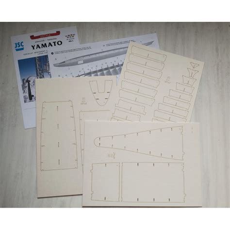Lasercut Hull Framework For Battleship Yamato Jsc 049b L