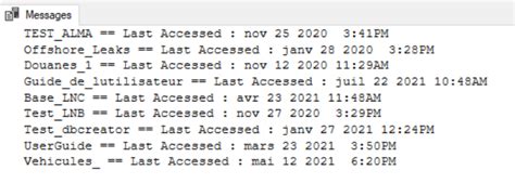 How To Know When Ibase Databases Were Accessed The Last Time Sql Server Format