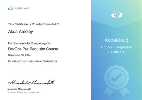 Akua Ameley On Linkedin Clouddevops Devops Techjourney Kodekloud