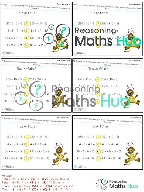 Use Their Knowledge Of The Order Of Operations To Carry Out Calculations Involving The Four