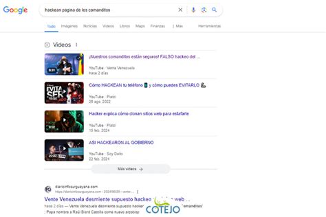 Falso Que Hackearon La P Gina Web De Los Comanditos Y Est N Filtrando