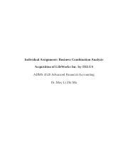 ADMS 4520 Individual Assignment Docx Individual Assignment Business
