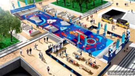 Paris Olympics To Feature Worlds First 3d Printed Skatepark 3d Catia