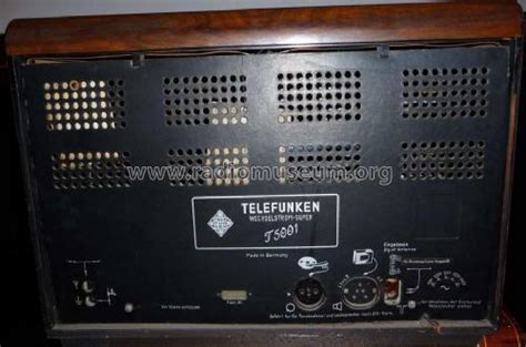 T5001 Radio Telefunken Deutschland TFK, Gesellschaft für, build ...