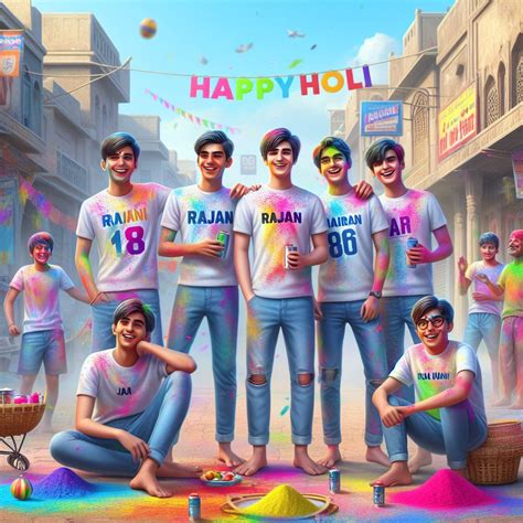 Create Friends Happy Holi 3d Ai Photos With Bing Image Creator Prompts