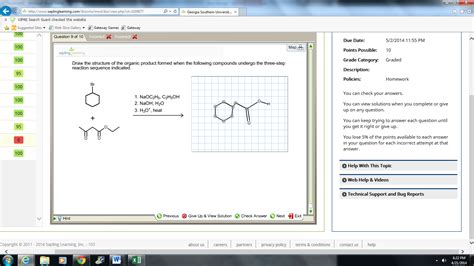 Draw The Structure Of The Organic Product Formed When