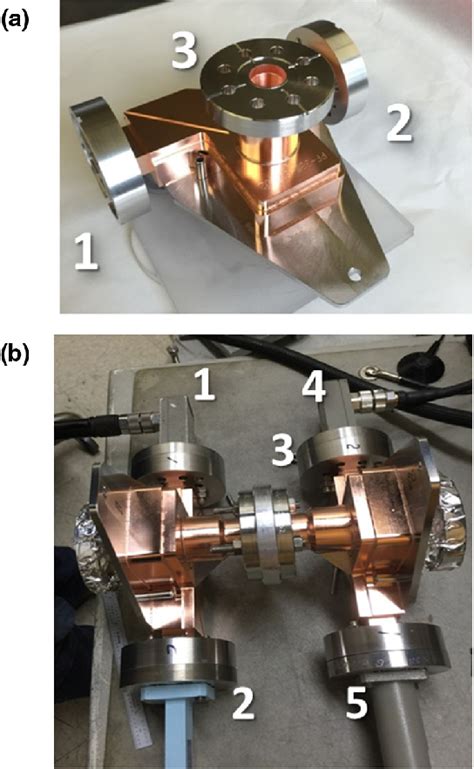 A Photograph Of The Rf Polarizer With No Attachments And B