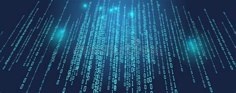 Abstract Technology Binary Code Backgrounddigital Binary Data And