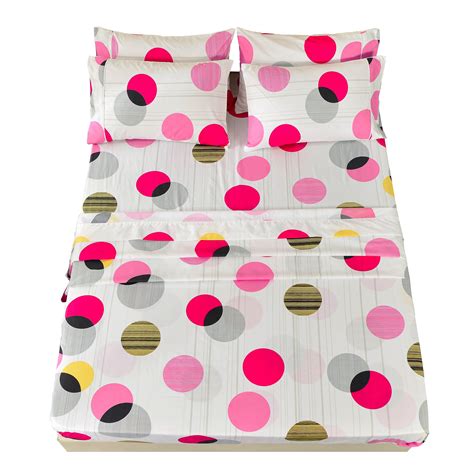 Americanhomecollection Premium Contemporary Polka Dots Microfiber Sheet