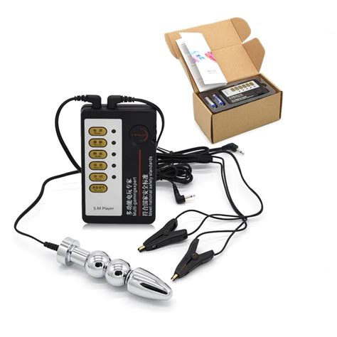 Hot Electric Shock Breast Clip Anal Plug Player Masturbation Device Medical Themed Toys Sex