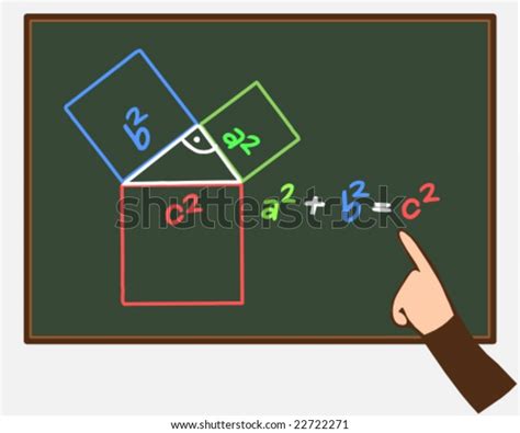 Pythagorean Theorem Vector Stock Vector Royalty Free