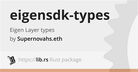 Eigensdk Types — Unregulated Finances In Rust Lib Rs