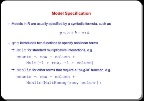 Multiplicative Interaction Models In R Pdf Physics Science