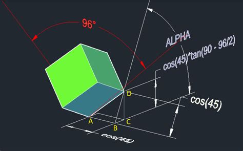 Drawing Cube In Dimetric Projection Autocad 2d Drafting Object Properties And Interface