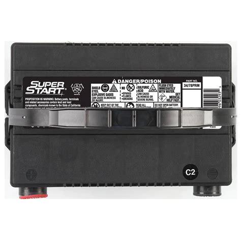 Super Start Premium Standard Flooded Top Post Battery Group Size 3478