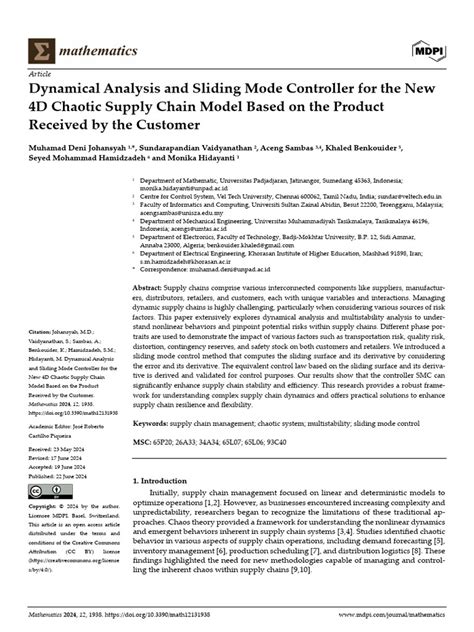 dynamical analysis and sliding mode controller for pdf chaos theory