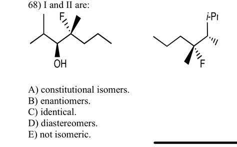 Solved I And Ii Area ﻿constitutional Isomersb