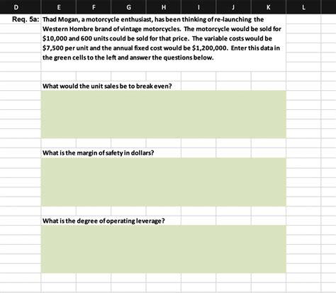 solved 1 chapter 5 applying excel name g 2 3 data 4 unit