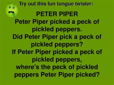Fun Tongue Twister The Flea Fly Song W Lyrics Tongue
