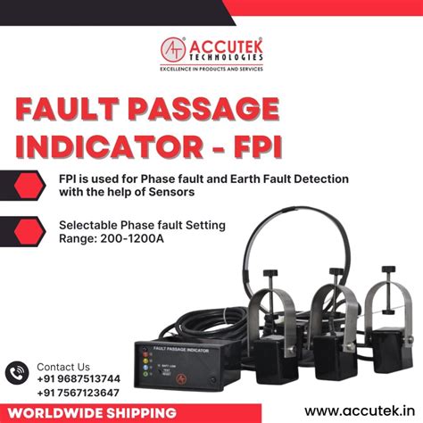Accutek Fpi Reliable Fault Passage Indicator For Comprehensive Power System Monitoring