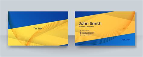 현대 블루와 오렌지 명함 디자인 템플릿 기업 정체성 개념과 우아한 전문 창의적이고 깨끗한 명함 템플릿 벡터 일러스트레이션 0명에