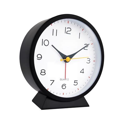 Yoloke Retro Analog Alarm Clock With Battery Operated Small Silent