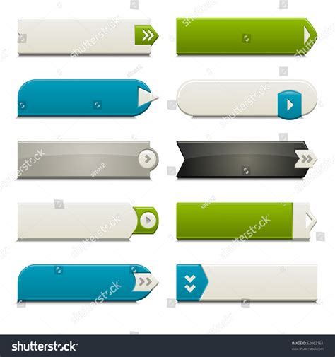 Ten Call Action Buttons Different Styles Stock Vector Royalty Free 62063161 Shutterstock