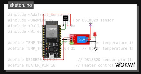 Temperature Detect And Control Wokwi Esp32 Stm32 Arduino Simulator