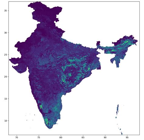 Python Showing Lat Long Instead Of Numbered Index On Spatial Data Map