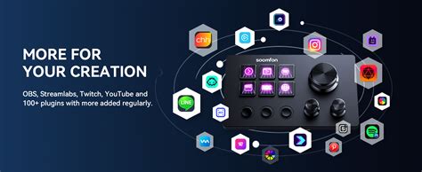 Soomfon Stream Controller Se Stream Control Deck With 6 Customizable Lcd Macro Keys
