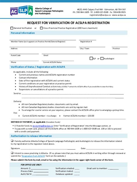 Fillable Online Verification Of Registration Request Form Fax