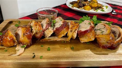 Maple Glazed Bacon Wrapped Pork Tenderloin