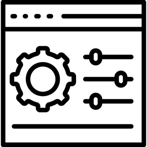 Premium Vector Control Panel Vector Illustration