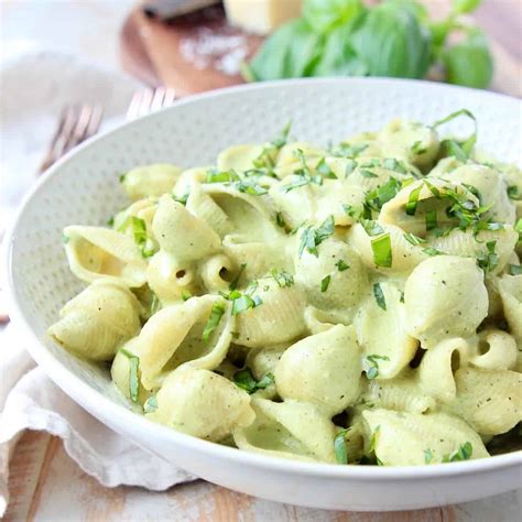 Cheesy Basil Pesto Pasta Recipe
