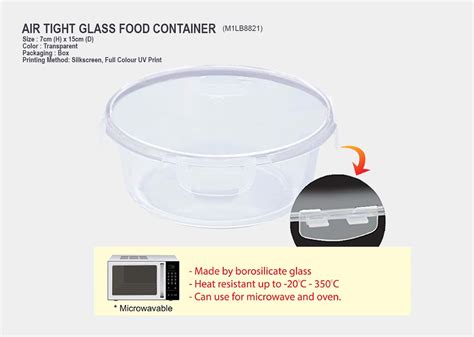Air Tight Glass Food Container M1lb8821 Tmall