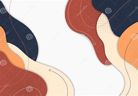 Abstract Colorful Doodle Template Design Decorative Artwork Overlapping With Circles Halftone