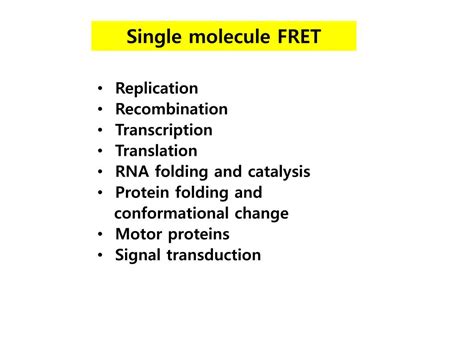 Ppt Single Molecule Fret Smfret Powerpoint Presentation Free