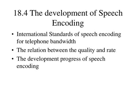 PPT Chapter Speech Encoding And Decoding PowerPoint Presentation Free Download ID