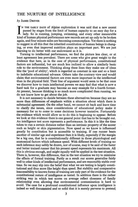 Pdf The Nurture Of Intelligence