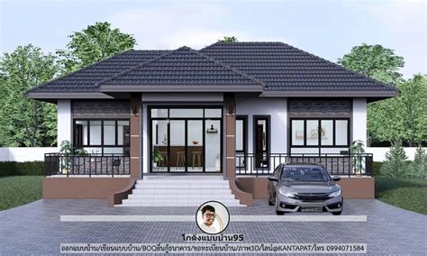 P 1352 2 บ้านปั้นหยามุกกลาง บ้านเดี่ยวน่าอยู่ 3 ห้องนอน 2 ห้องน้ำ