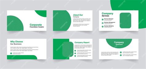 Дизайн шаблона презентации корпоративного бизнеса Премиум векторы