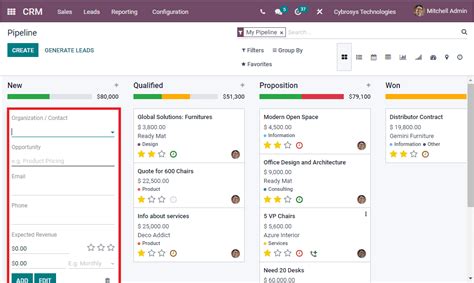 Odoo CRM General Work Flow Odoo V Book Cybrosys