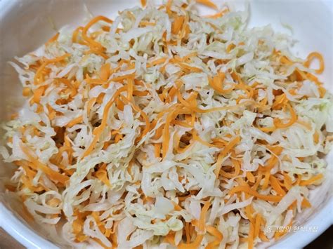 다이어트에 좋은 양배추 당근 라페 만들기