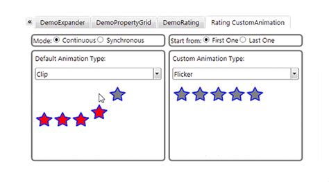 Custom Rating Control For WPF Apps ComponentOne